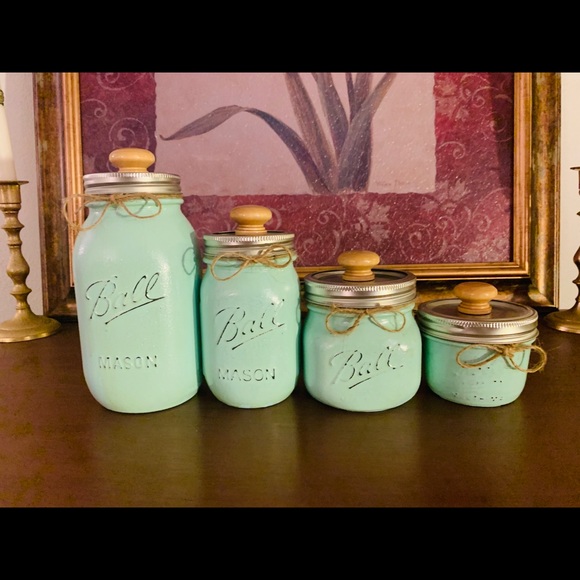 Kitchen | Rustic Farmhouse Style Mason Jar Canister Set | Poshmark